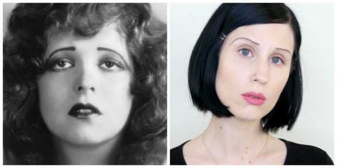 Eyebrow Shape Evolution Throughout a Century | Geniusbeauty