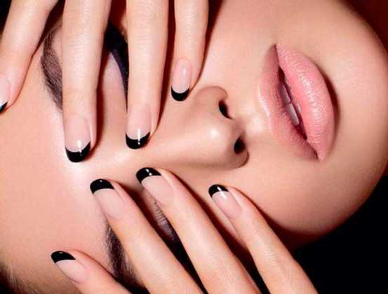 Latest Nail Trend: Black French Manicure | Geniusbeauty